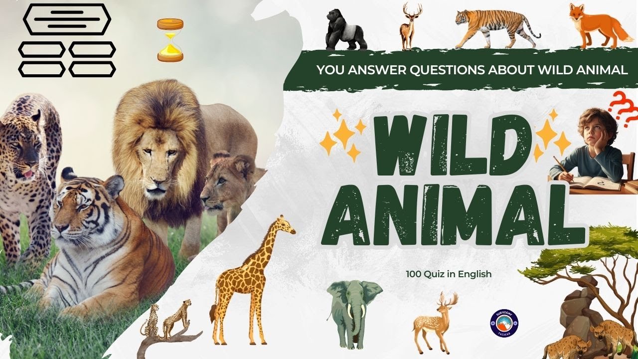 Amazing Wild Animal GK Quiz - YouTube