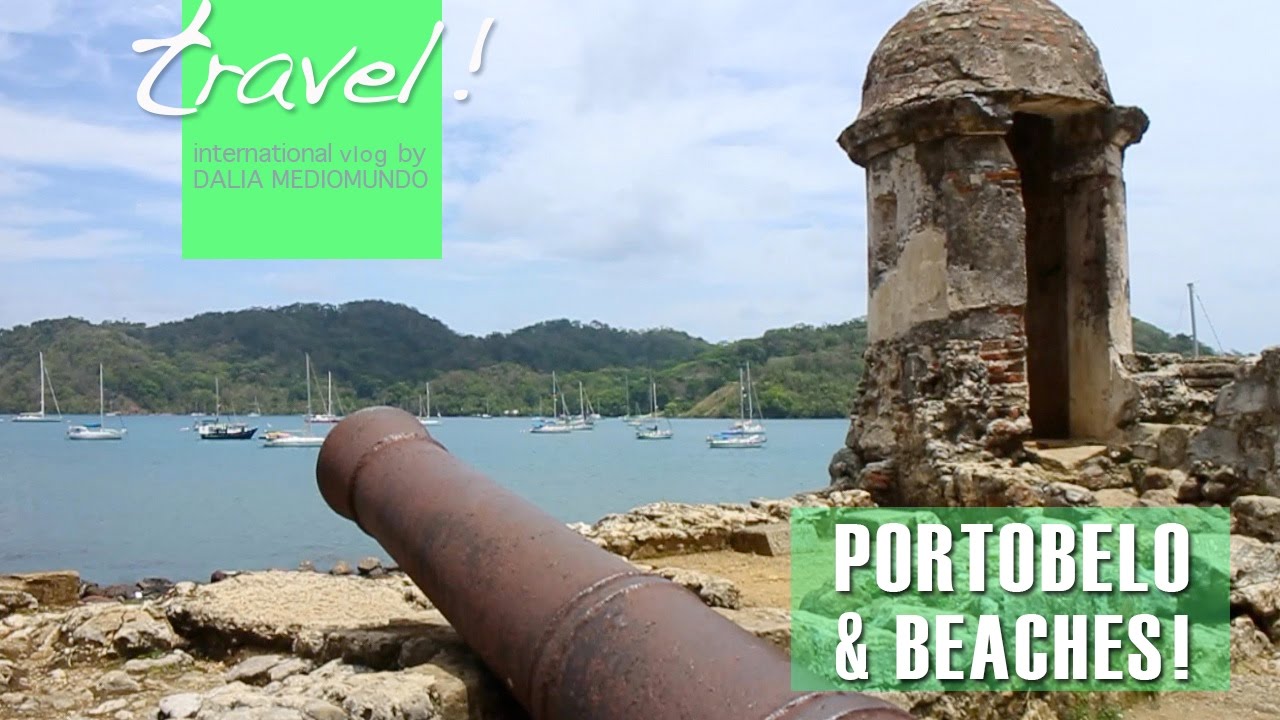 Panama travel: Portobelo Fort ruins & Colón dock beach - YouTube