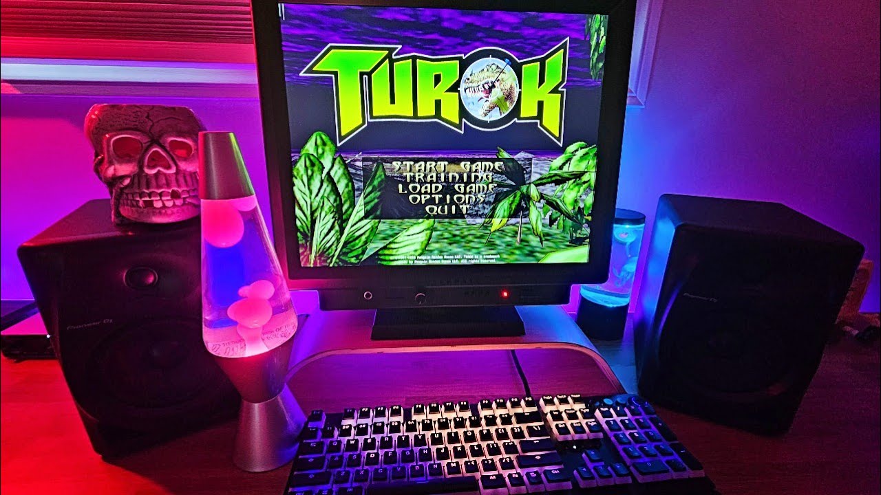 Turok Dinosaur Hunter – Dino-Blasting on a Checkmate 19" IPS LCD ...