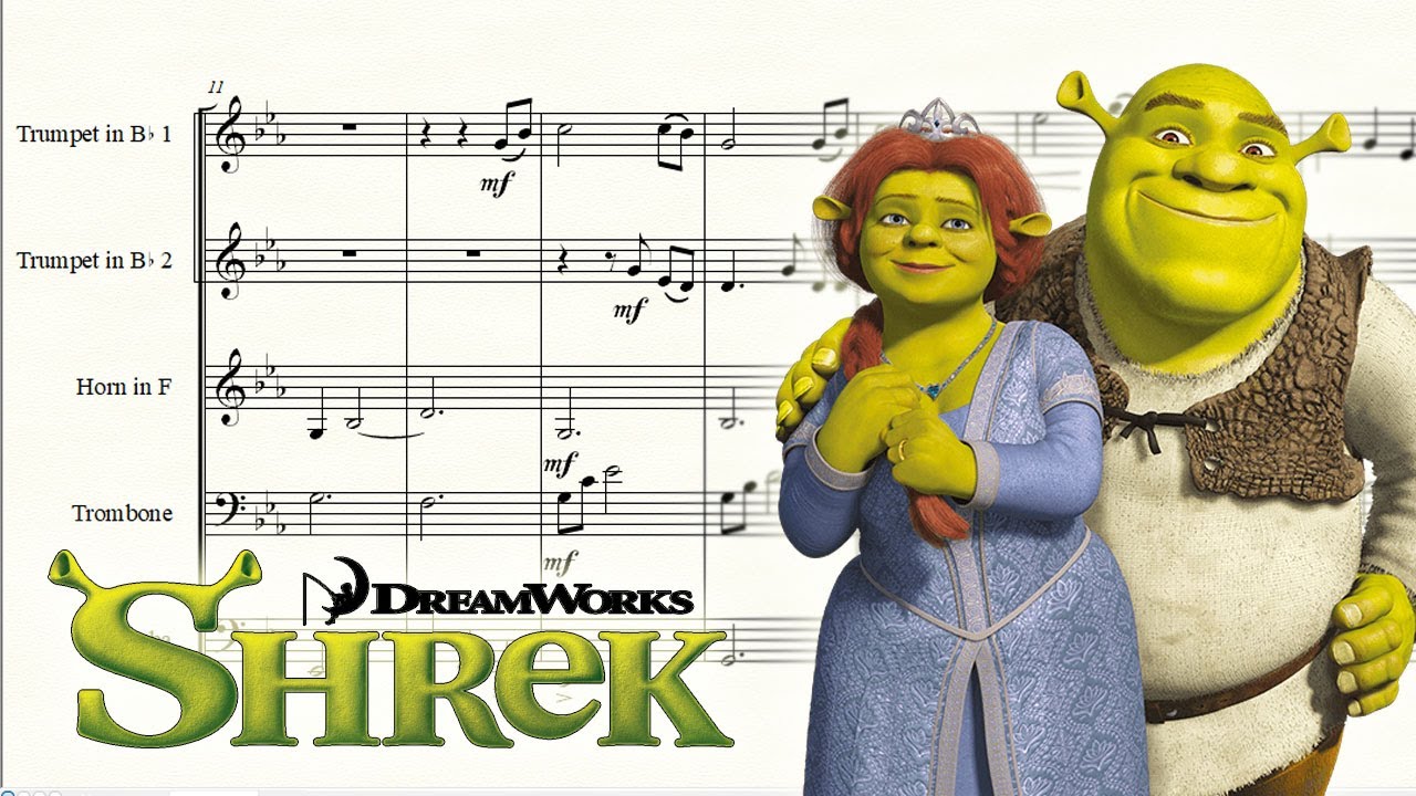 Sheet music | Fairytales from SHREK | Brass Quintet PDF Chords - Chordify
