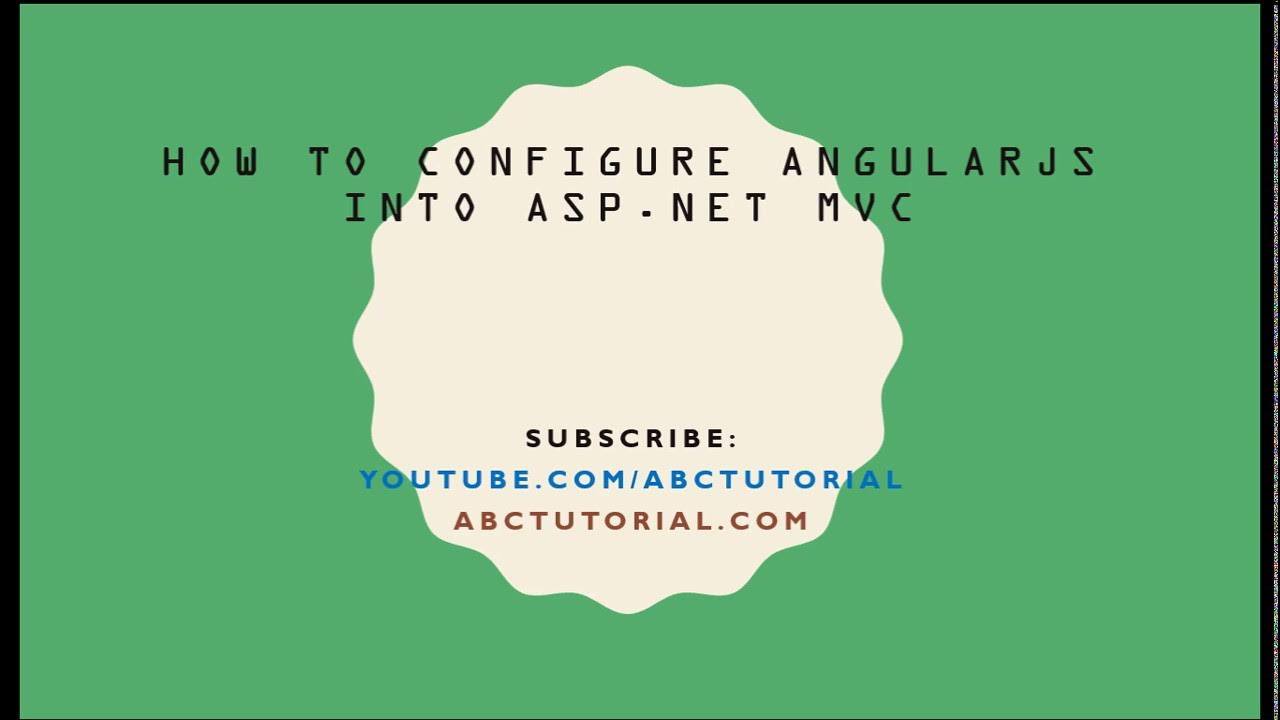 How to setup AngularJS into ASP.NET MVC project | AngularJS | Part-1 - YouTube