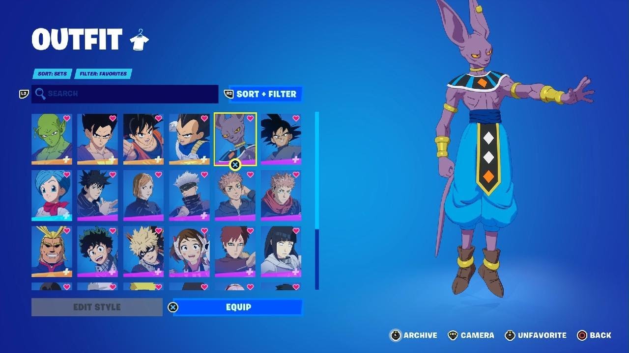 Fortnite All Anime Collab Skins - YouTube