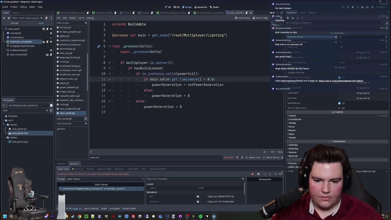 Programming the Foundry, then maybe MC? | Godot Gamedev | !discord !game !wishlist - YouTube