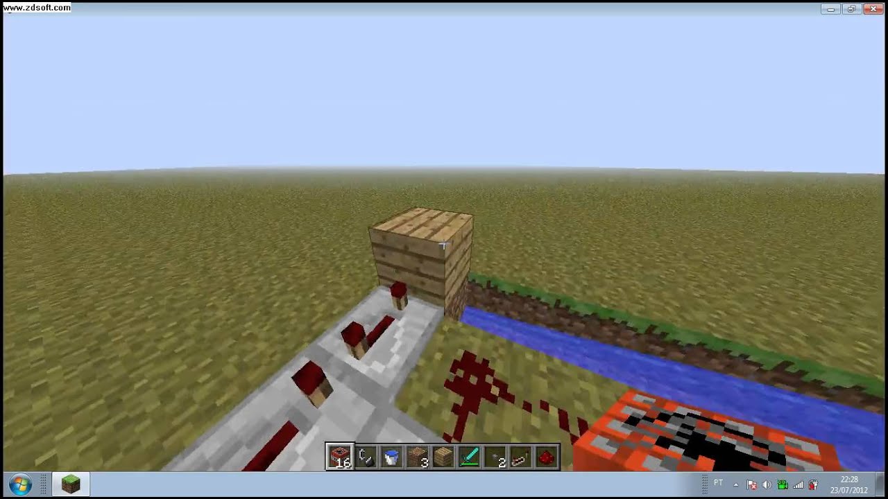 Como fazer um canhão no minecraft - YouTube