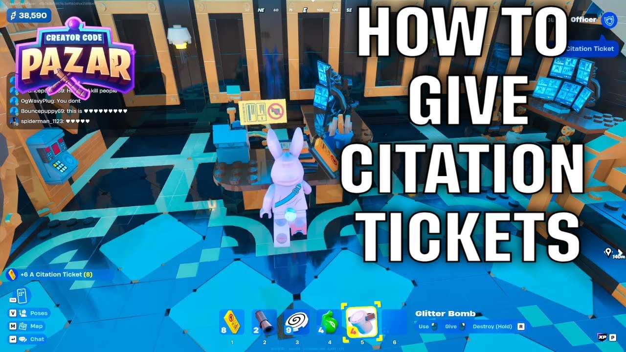 How to Give a Citation Ticket Security Officer Task Lego Fortnite Brick ...