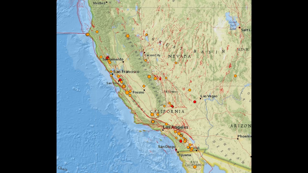 California Earthquake activity picking up today. Wednesday update 7/17 ...