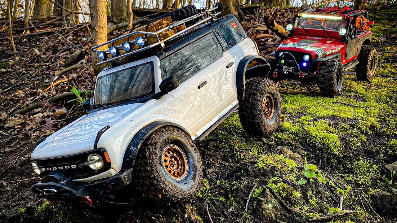 TRX 4 21 Bronco 2.0 revamped maiden voyage! with Mr. CJ7 (quick test ...