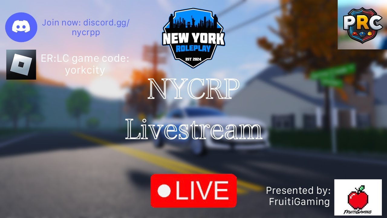 NYCRP Livestream (ER:LC Roblox) - YouTube