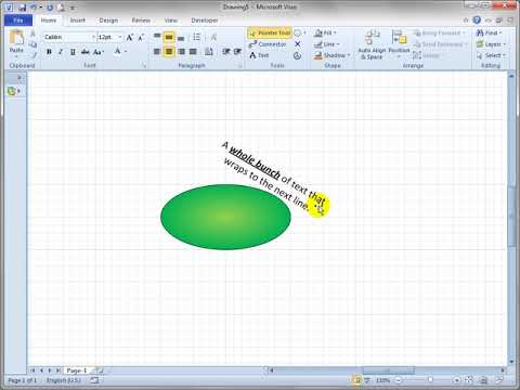 6.4 Modifying a Visio Shape's Text Block - YouTube
