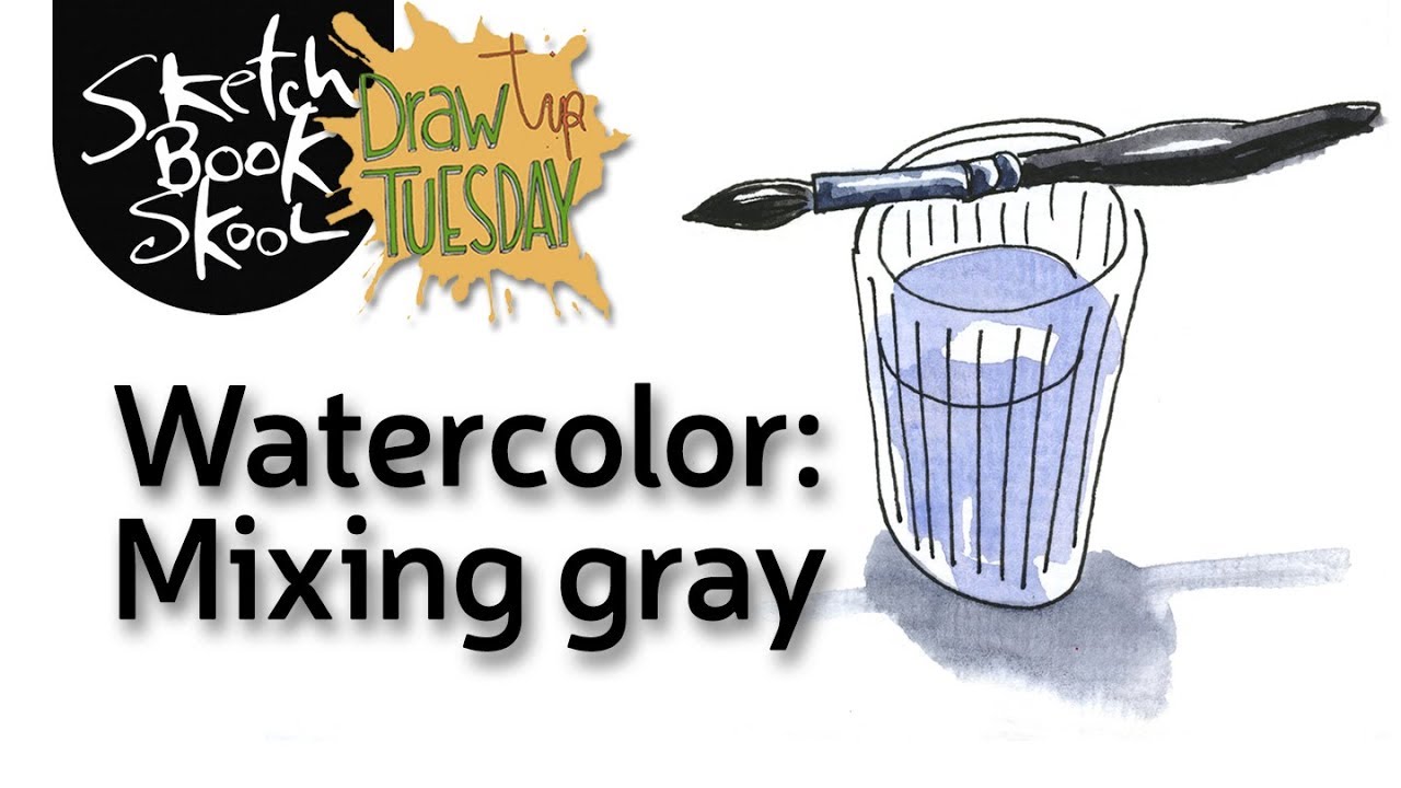 Draw Tip Tuesday - Mixing Gray - YouTube
