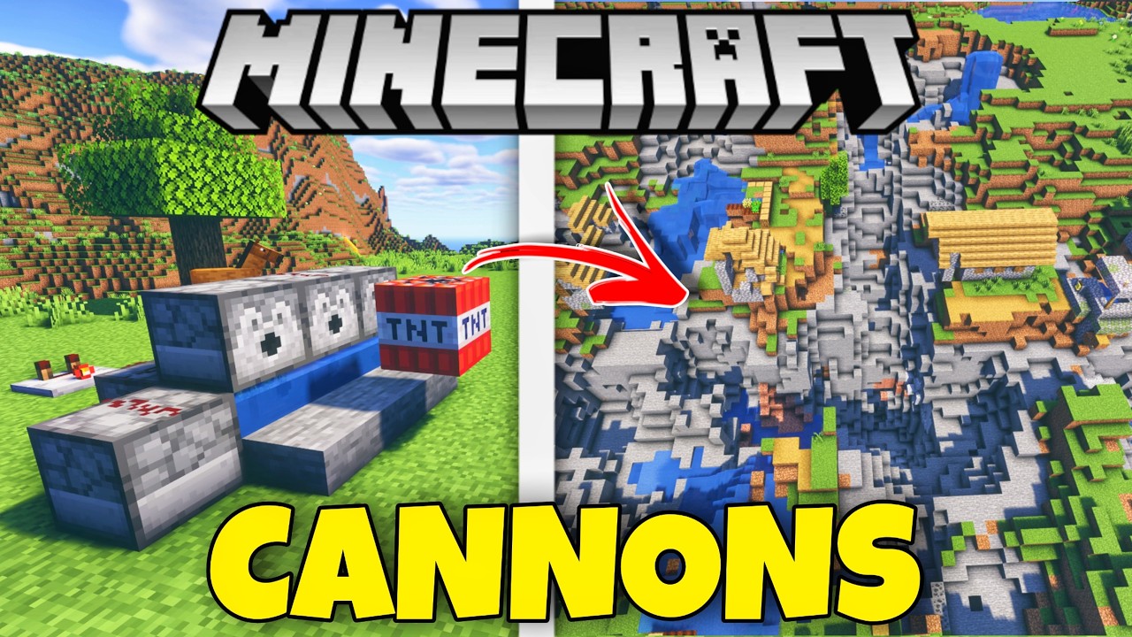 CANNON IN MINECRAFT 1.21 | BEST CANNON DESIGN IN MINECRAFT 1.21 ...