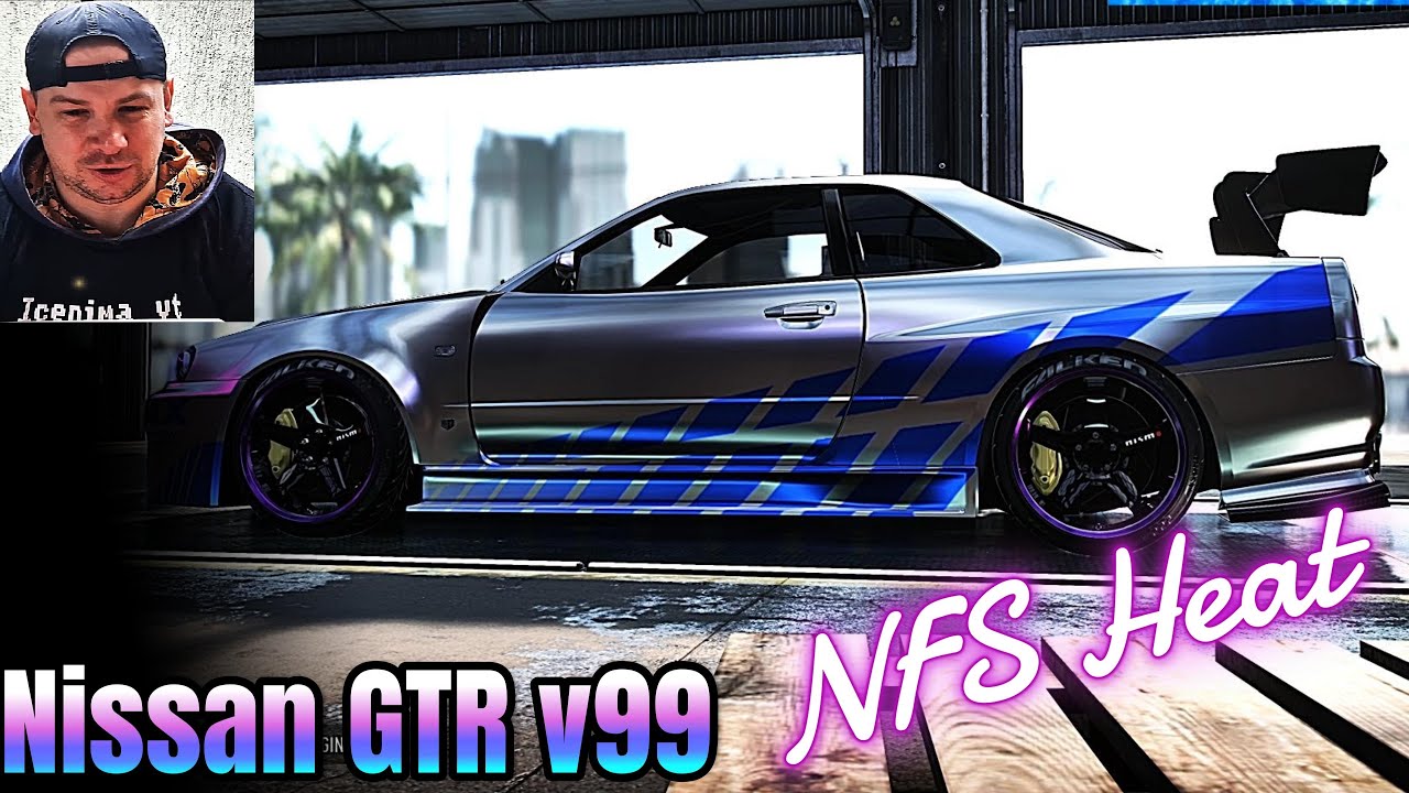 Customizing the Nissan GTR V99 in NFS Heat Bodykits, exhaust and more ...