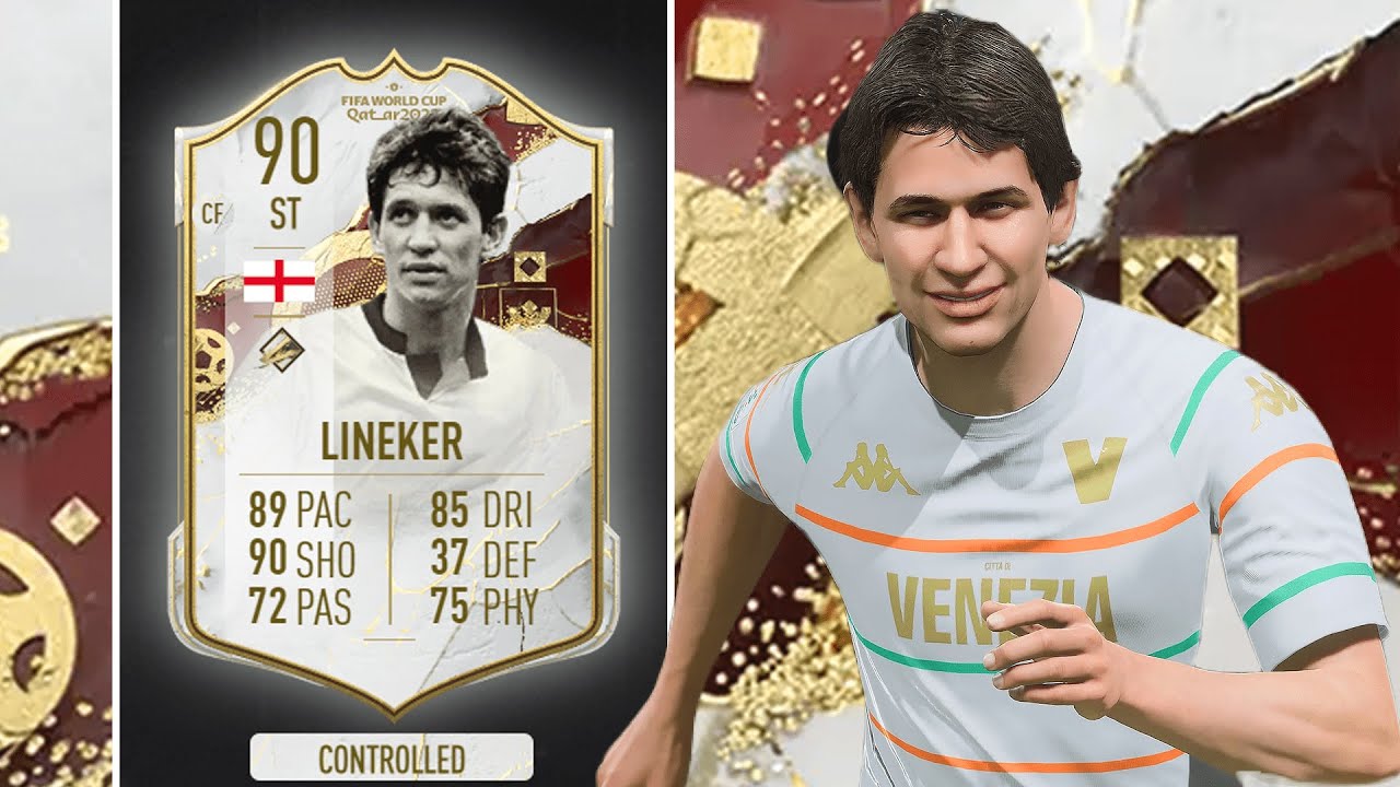 WORLD CUP ICON LINEKER SBC PLAYER REVIEW - FIFA 23 - YouTube