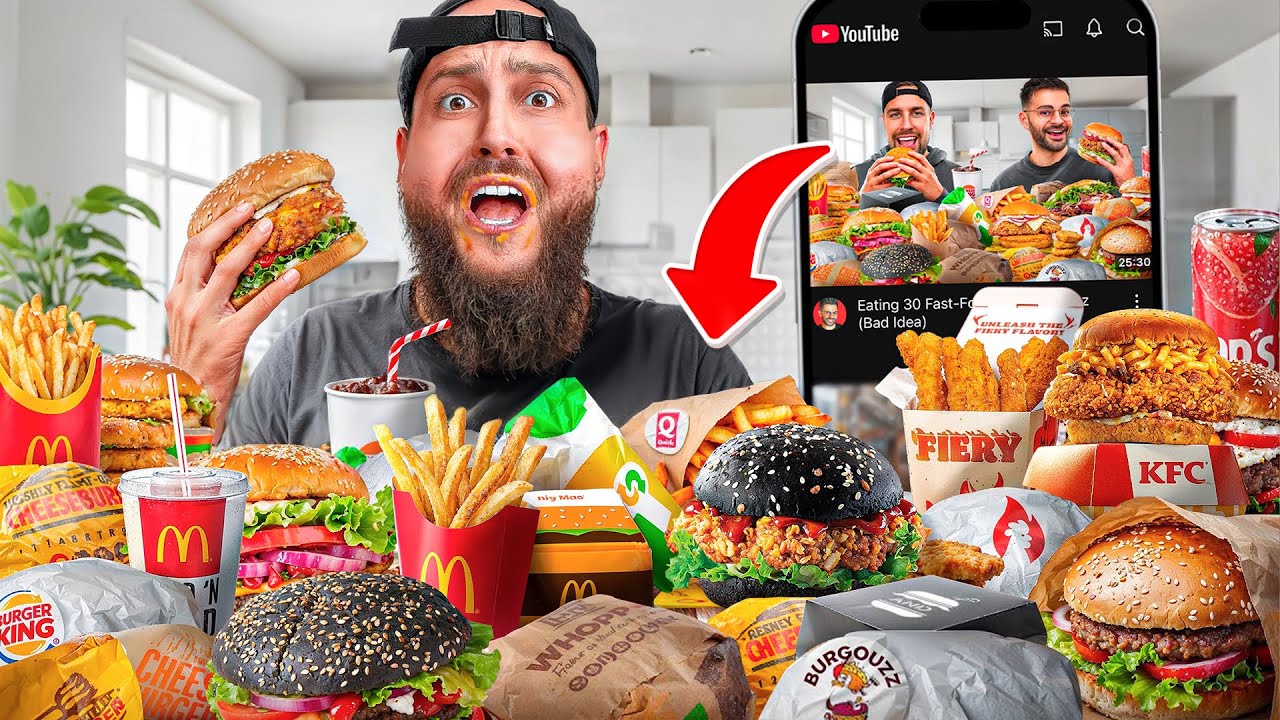 Les Miniatures YOUTUBE Décident De Ce Que JE MANGE Pendant 24 Heures ...