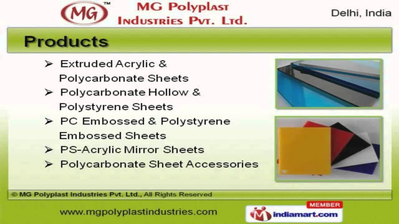 Patterned Sheets by MG Polyplast Industries Pvt. Ltd., New Delhi - YouTube