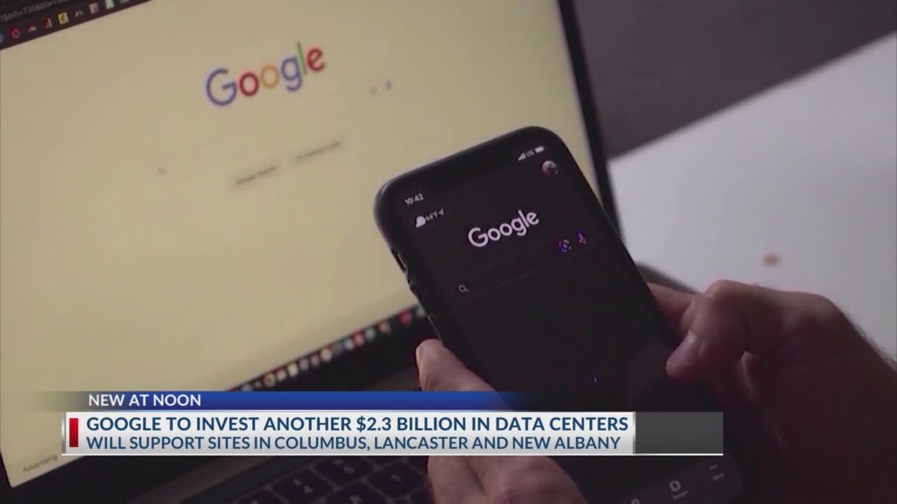 Google to invest another $2.3 billion in Ohio data centers - YouTube