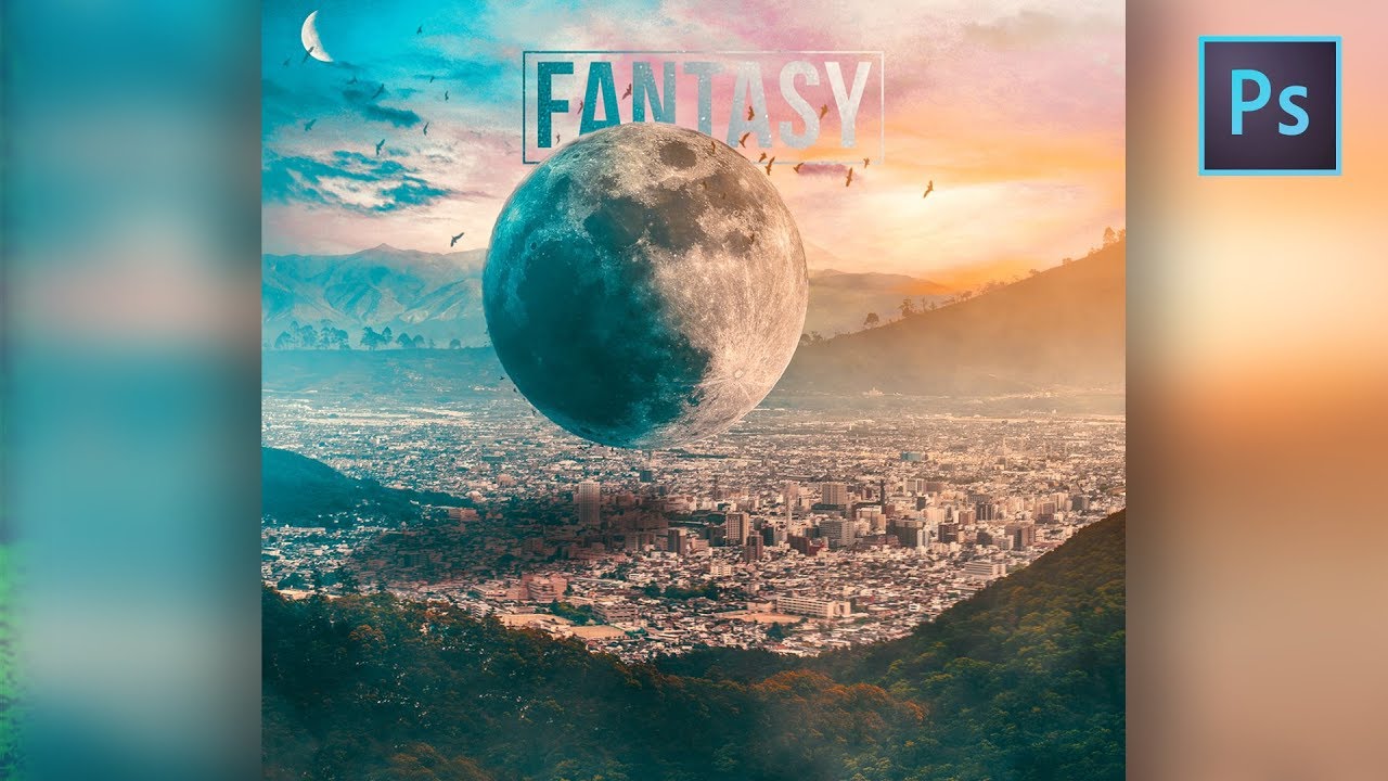 [Photoshop Manipulation] Making The Big Moon Scene in Photoshop CC ...