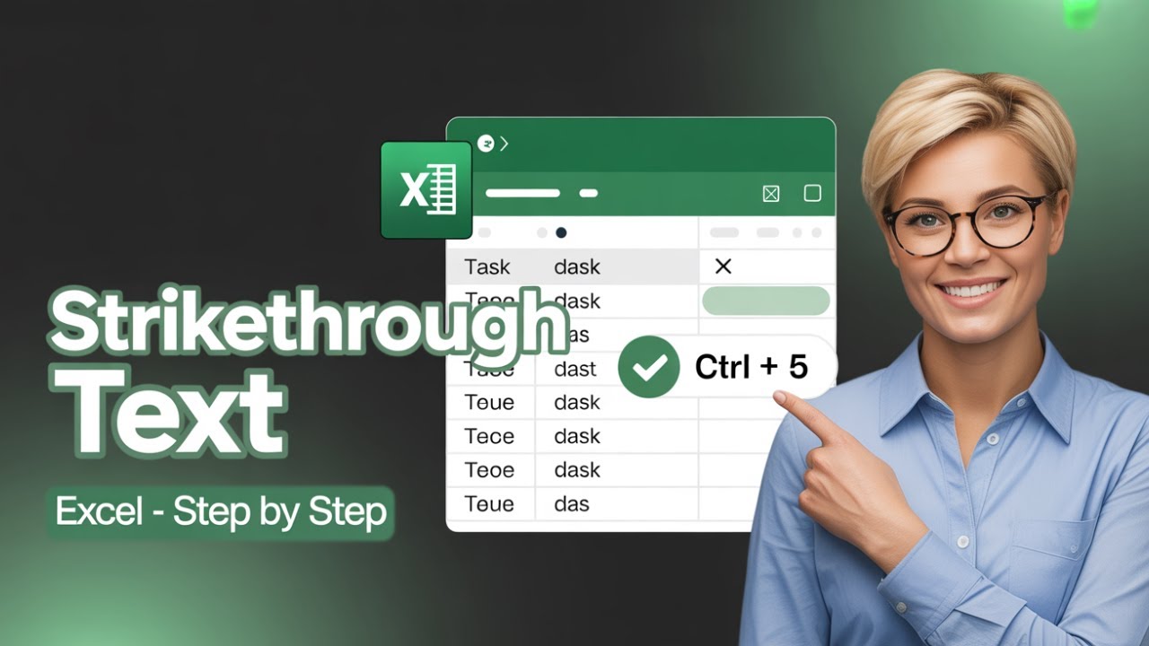 How to Strikethrough Text in Excel (Step-by-Step Guide) - YouTube