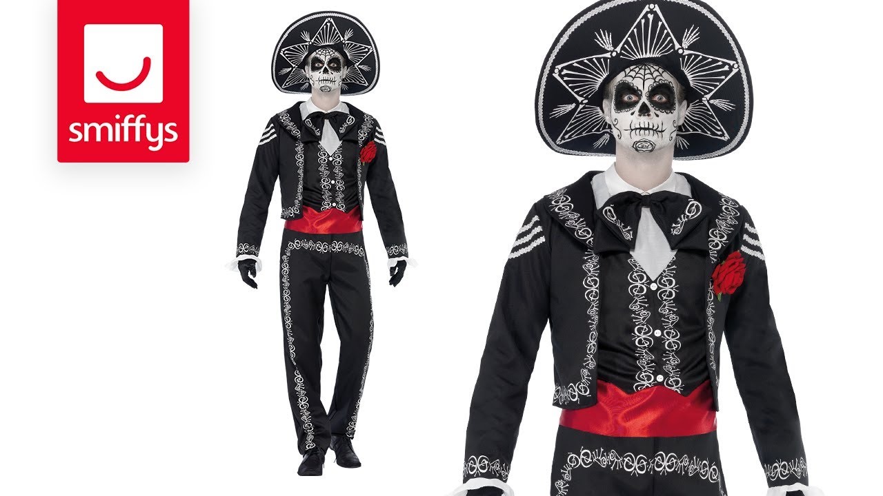 Day of the Dead Senor Bones Costume - YouTube