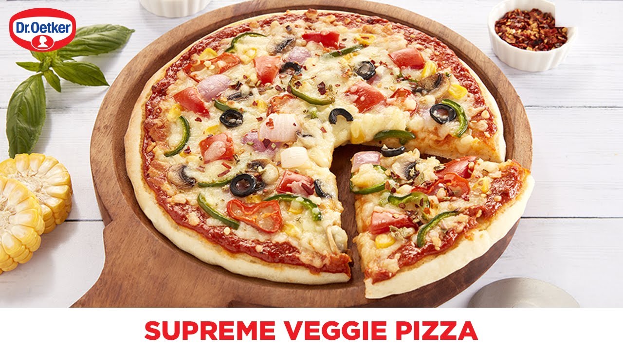 Supreme Veggie Pizza Recipe | Loaded Veg Pizza | Start to Finish Recipe ...