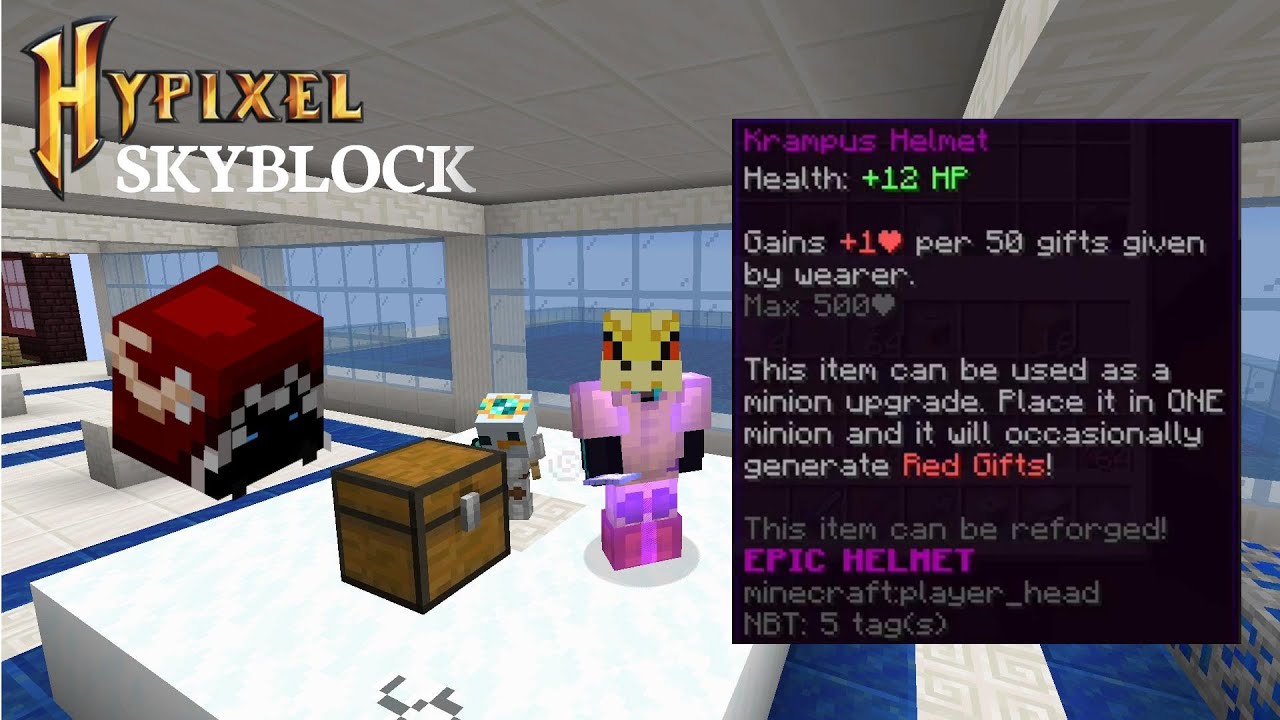 Cuantos regalos genera la Krampus Helmet en 24 horas Hypixel Skyblock - YouTube