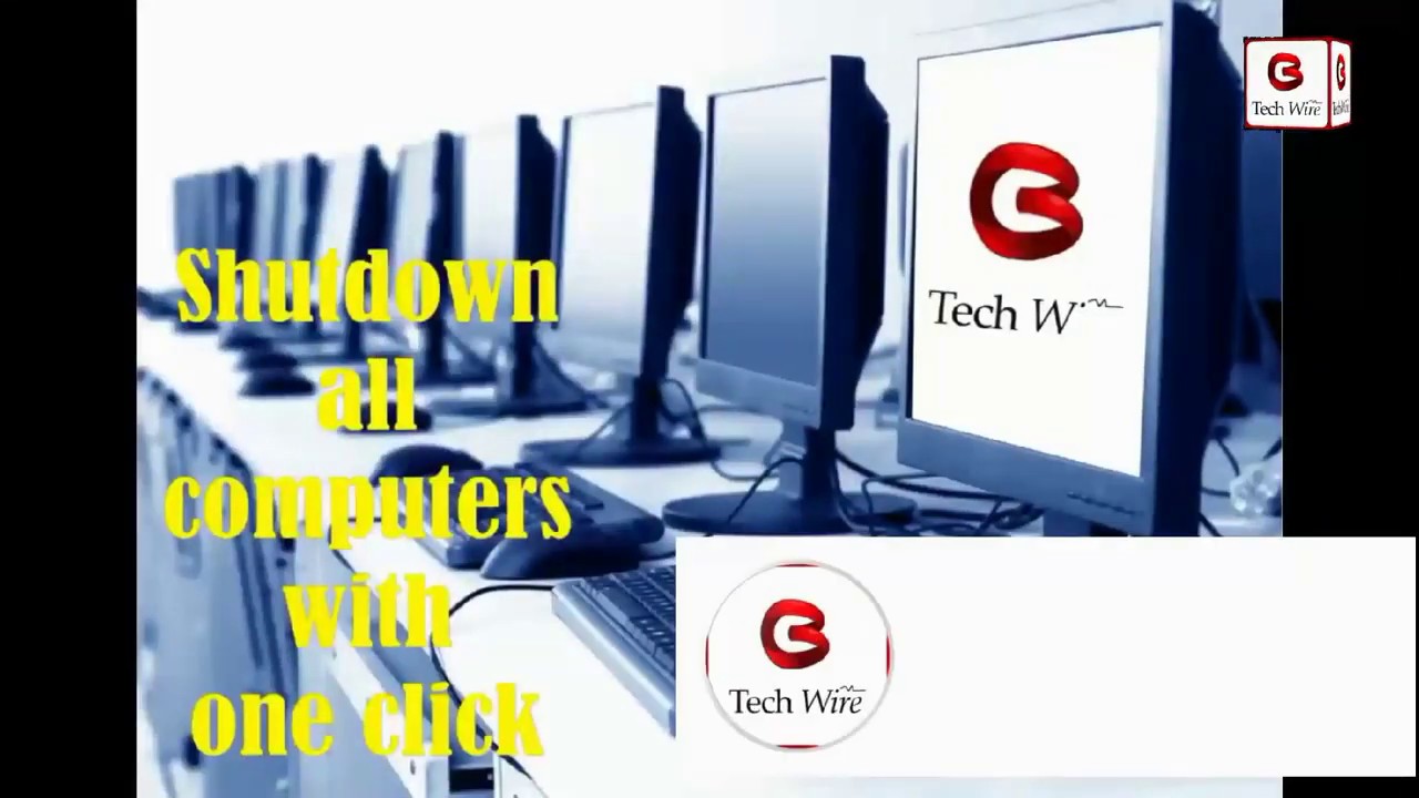 How To Shutdown All Connected Computers With One Click By CMD - YouTube