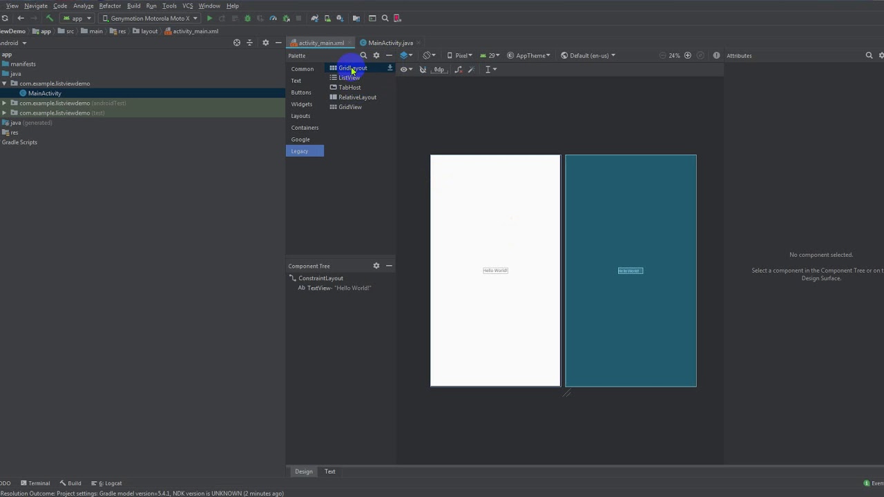 Activating Grid View In Android Studio YouTube Activating Grid View In Android Studio YouTube
