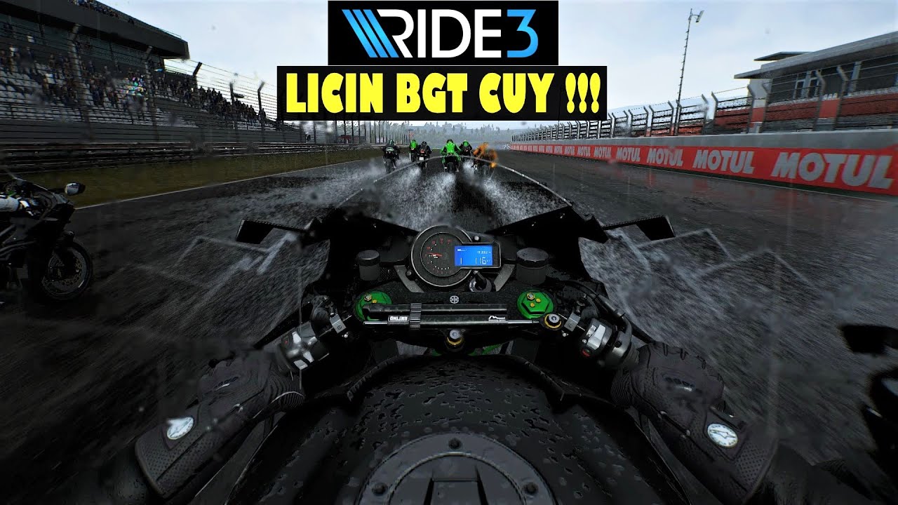 RIDE 3 - RAIN GAMEPLAY WITH NINJA H2R - YouTube