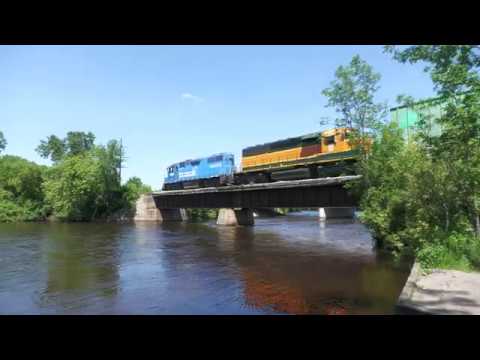 4k - Escanaba & Lake Superior Railroad - Chasing the ELS 402 and 503 ...
