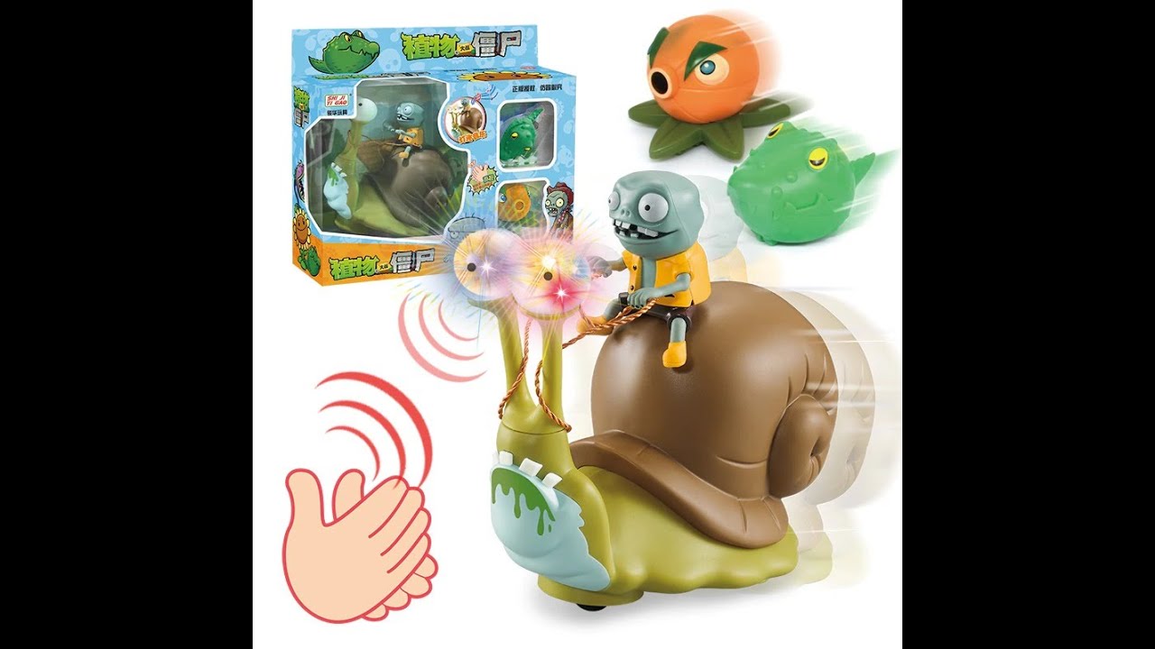 Plants VS Zombies Electric Imp Snail Zombie Car with Light and Music ...