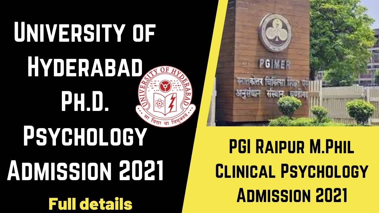 Ph.D. From University of Hyderabad & PGI M.Phil. in Clinical Psychology ...