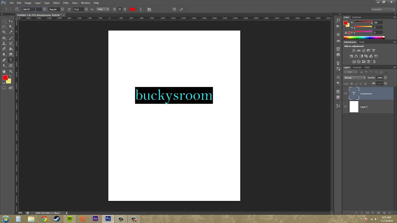 Photoshop CS6 Tutorial - 179 - Text Tool Basics - YouTube