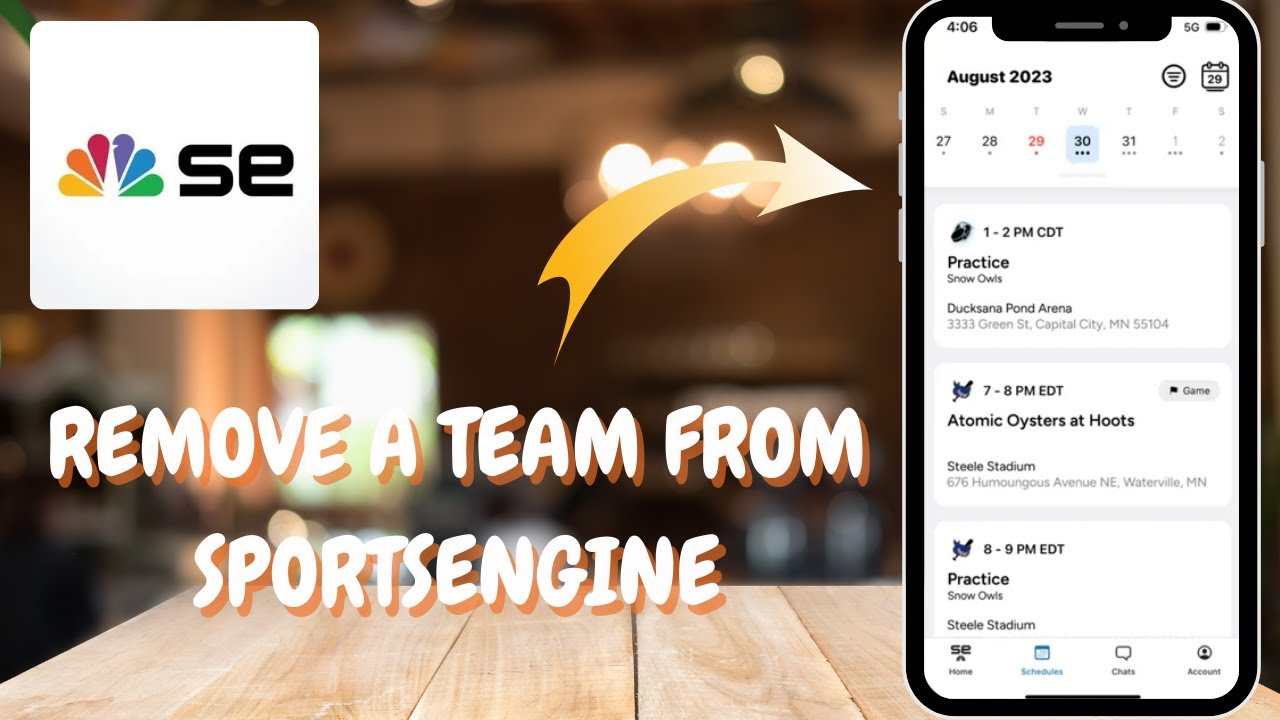 How to Remove a Team from Your Sports Engine Account - Here's How You ...