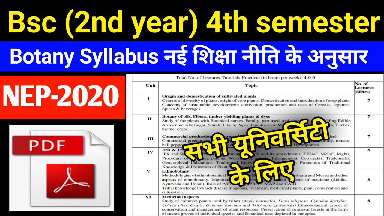 Bsc 4th Semester Botany Syllabus 2nd Year 4th Semester Botany Syllabus bsc-4th-semester-botany-syllabus-2nd-year-4th-semester-botany-syllabus