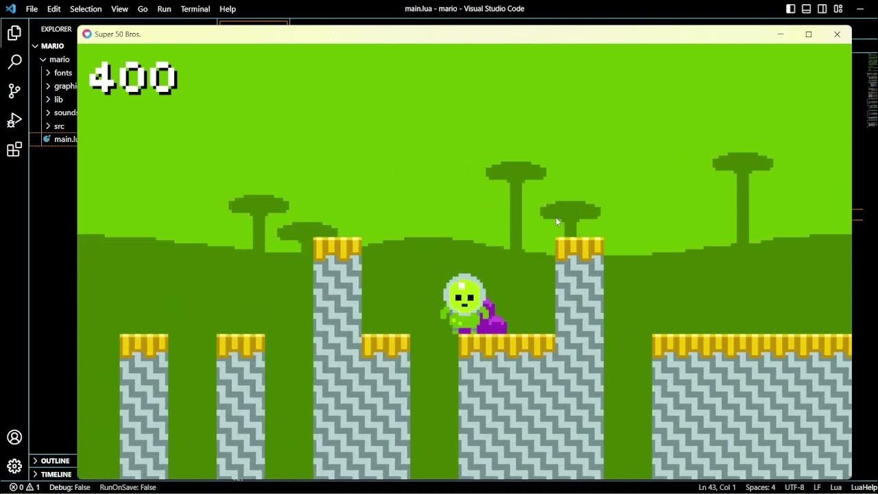 Super Mario Bros. - Assignment 4 - CS50's Introduction to Game Development - YouTube