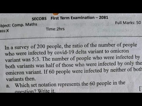 Latest MATH SEE 2081 Question from CHITWAN, SECOBS,1st Term Exam 2081 ...