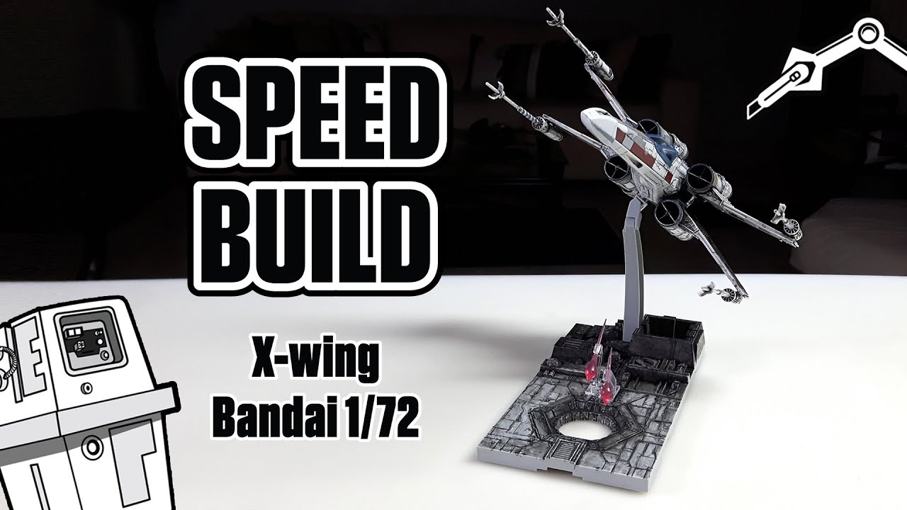 SPEED BUILD bandai X-wing 1/72 - YouTube