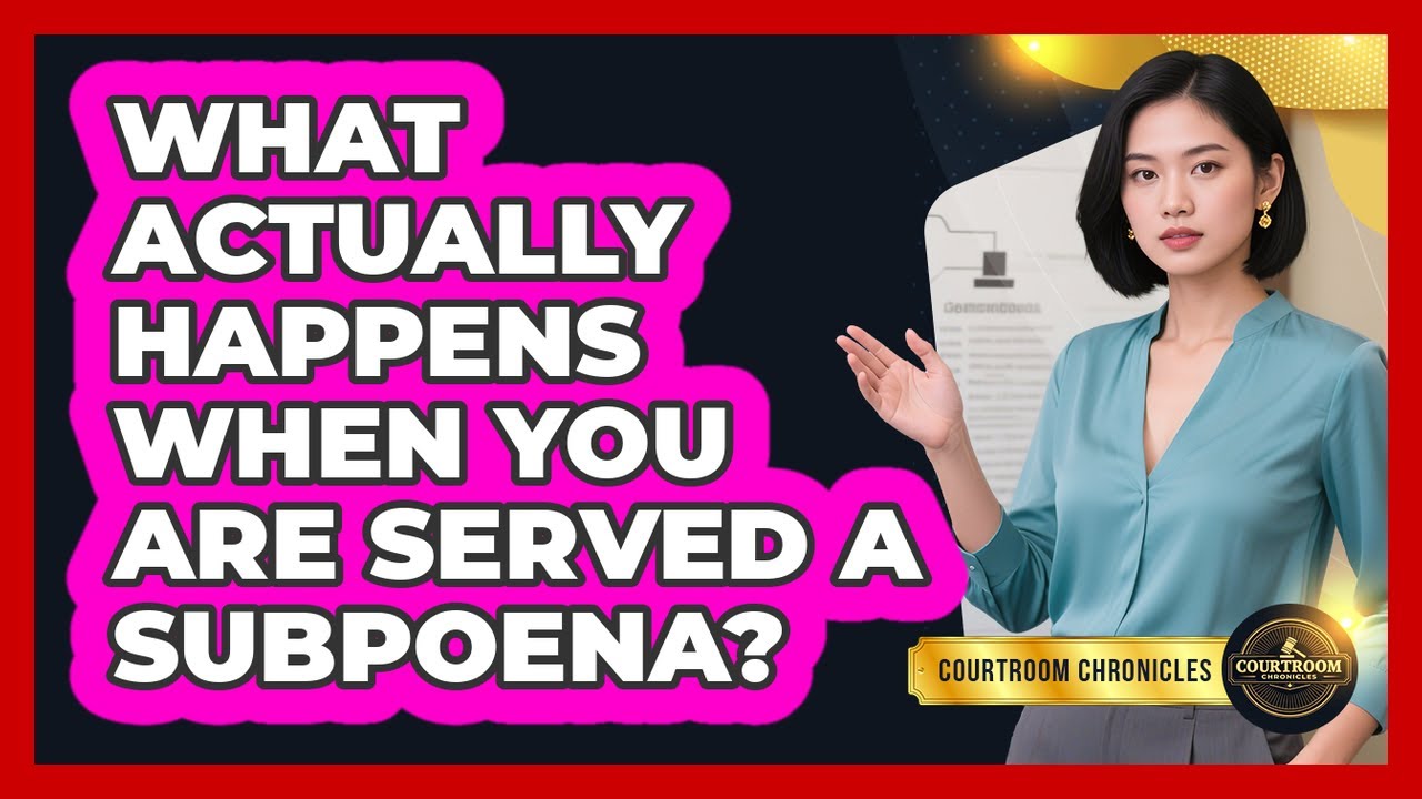 What Actually Happens When You Are Served A Subpoena? - Courtroom ...