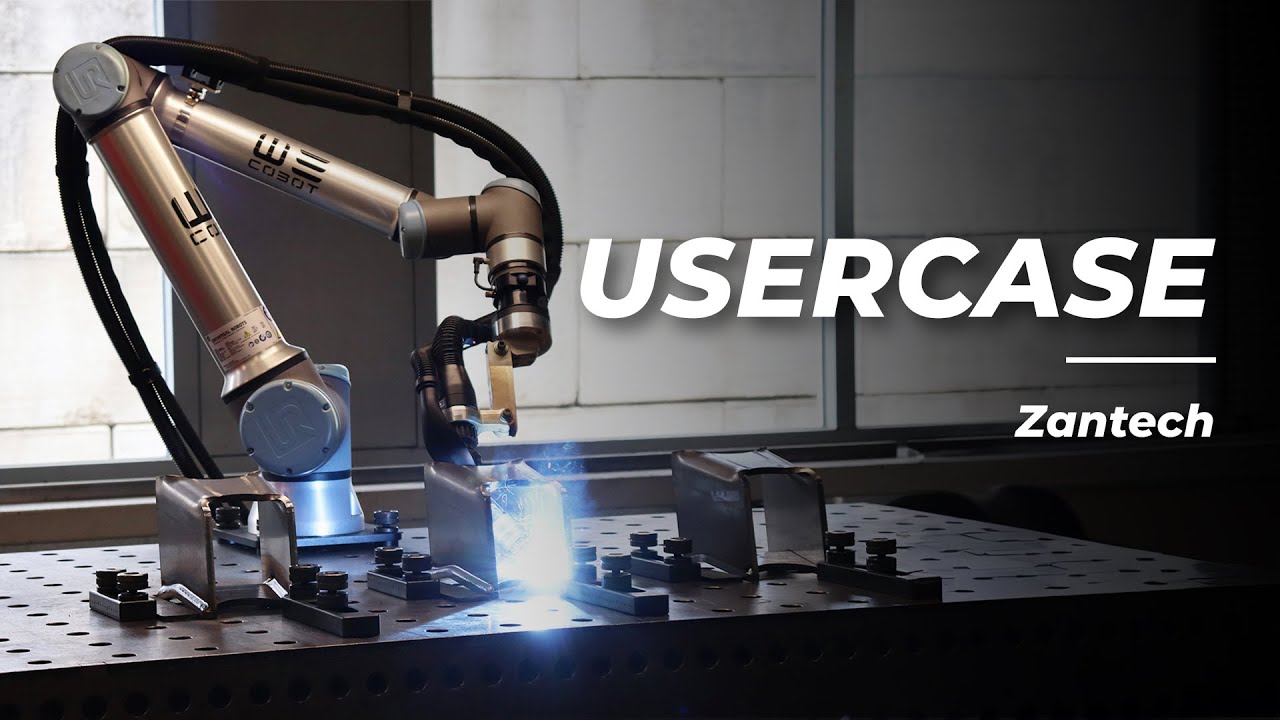 WeCobot usercase - Zantech Advances its Workflows with the UR10e Welding Cobot - YouTube