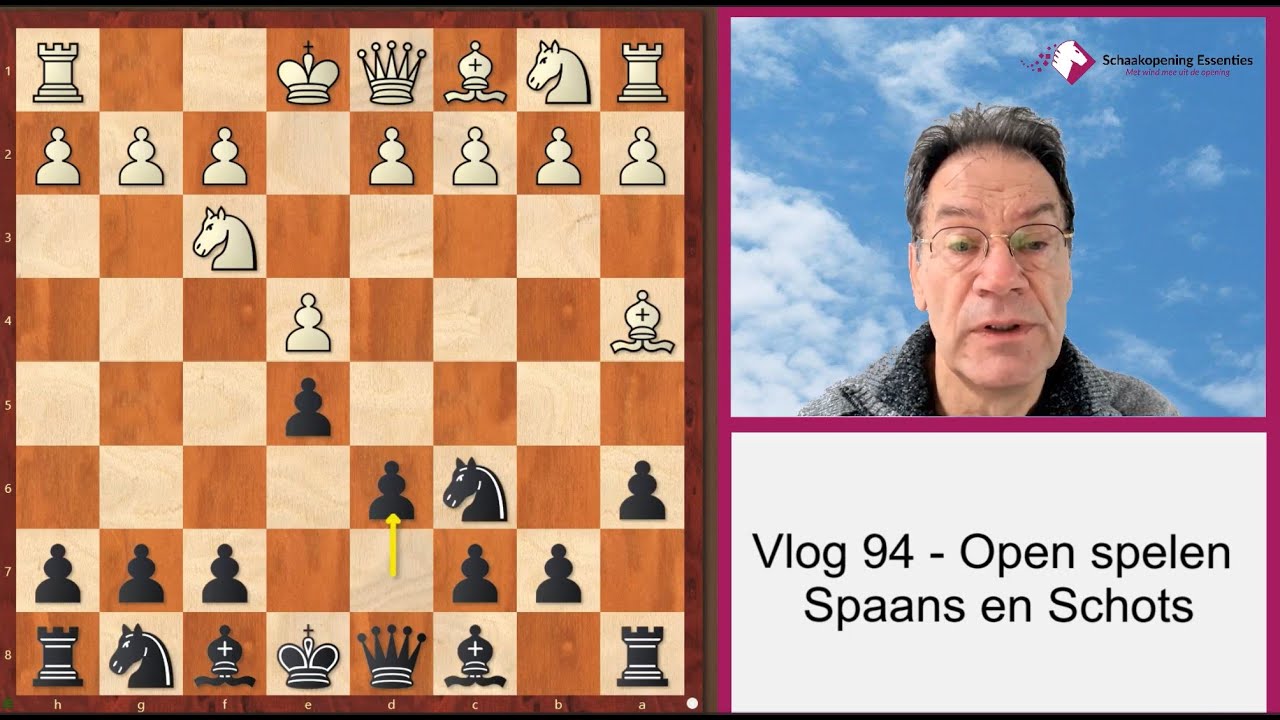 Schaakopening Essenties - Vlog 94 - Open spelen Spaans en Schots - YouTube