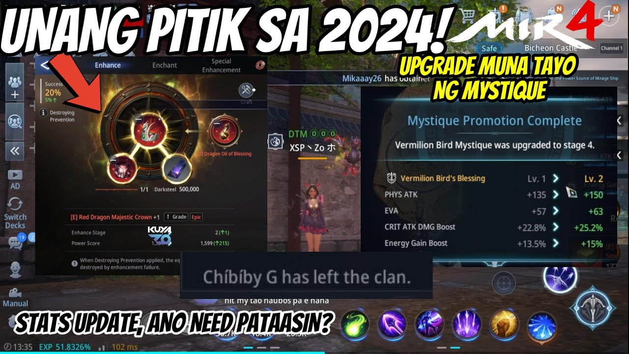 Goodbye for now Boss Chibs | What's next? MIR4 Character Progress ...