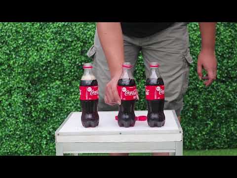 Eksperimen Permen Mentos Campur Coca Cola = Auto Muncrat!!