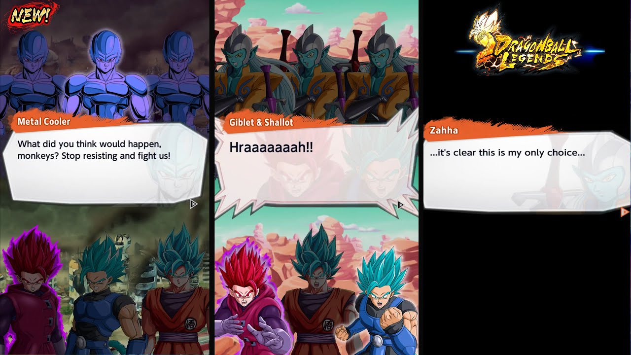 NEW SSB Goku, Shallot & Giblet VS Zahha FINALE! Zahha's SECRET FORM ...