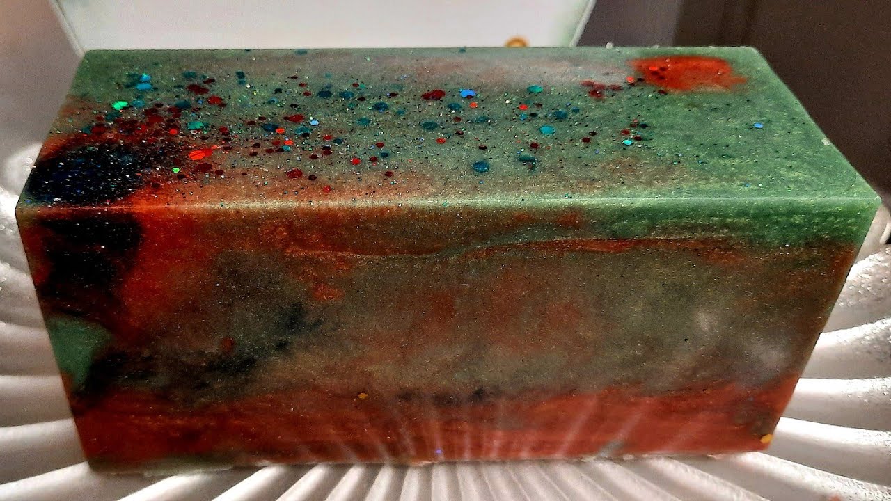 Emerald Coconut Lime - Melt and Pour soap - YouTube