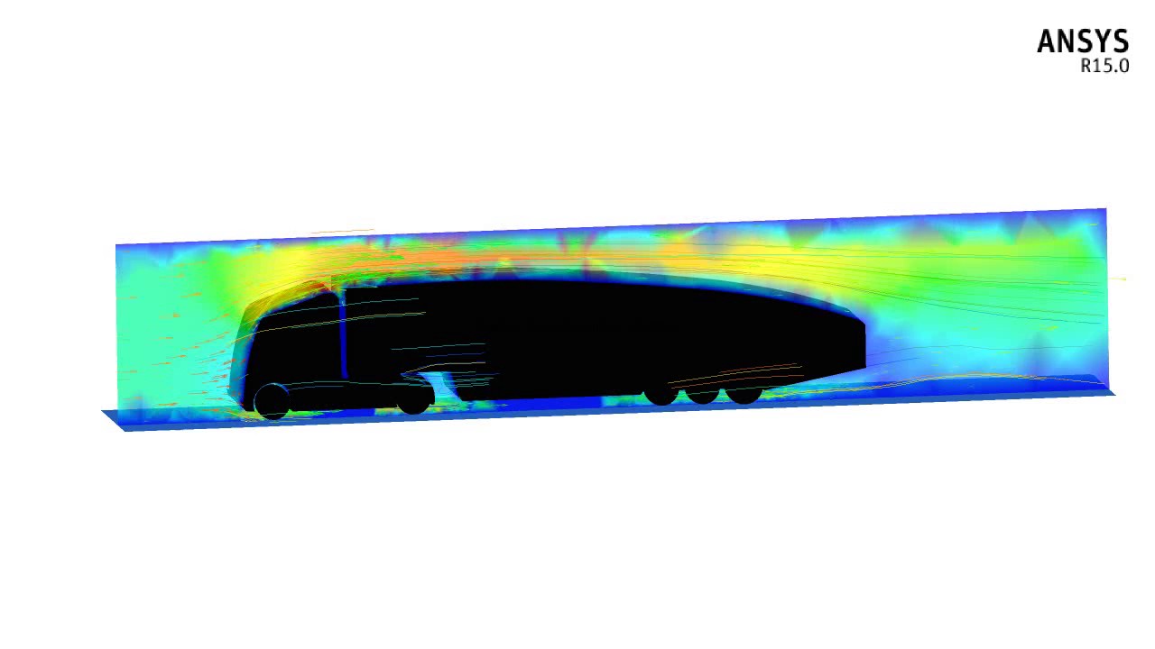 Trailer-Truck Aerodynamic study - YouTube