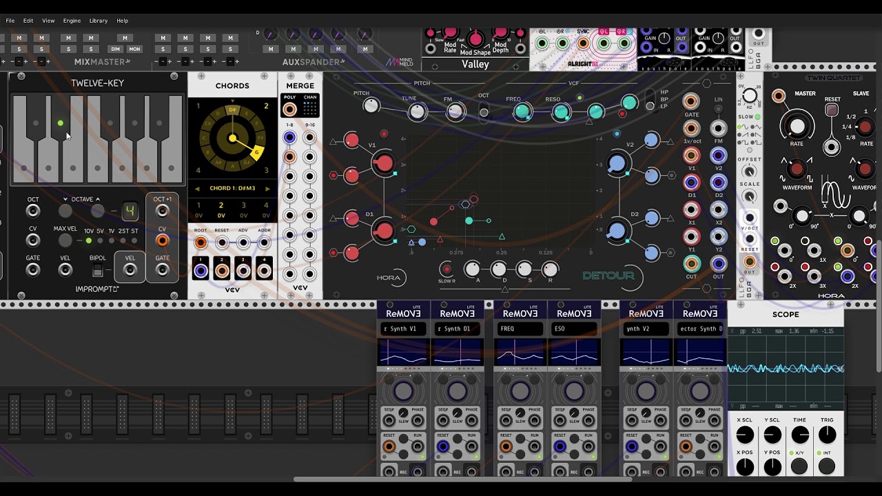 VCV Rack v1.1.6 Hora Detour - YouTube