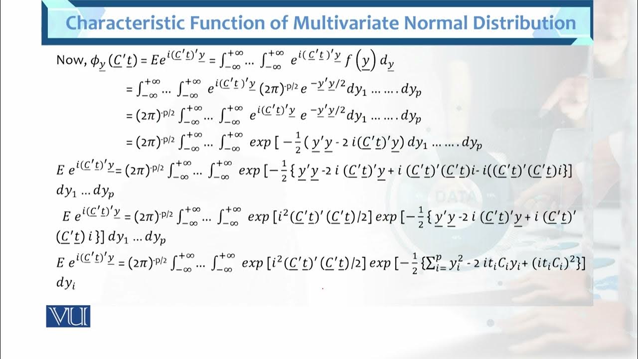Characteristic function Multivariate Normal Distribution | Multivariate Analysis | STA633 ...
