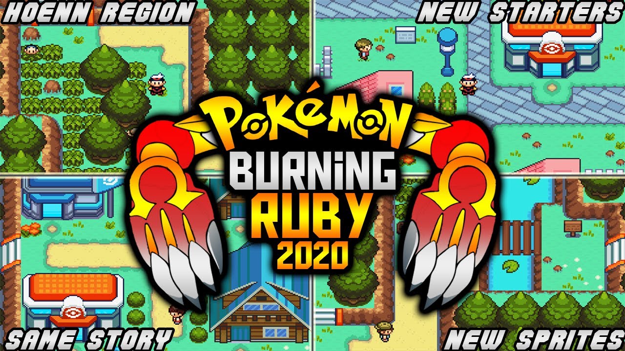 Pokemon Game With Burning Ruby, HG/SS Graphics, New Sprites & More ...