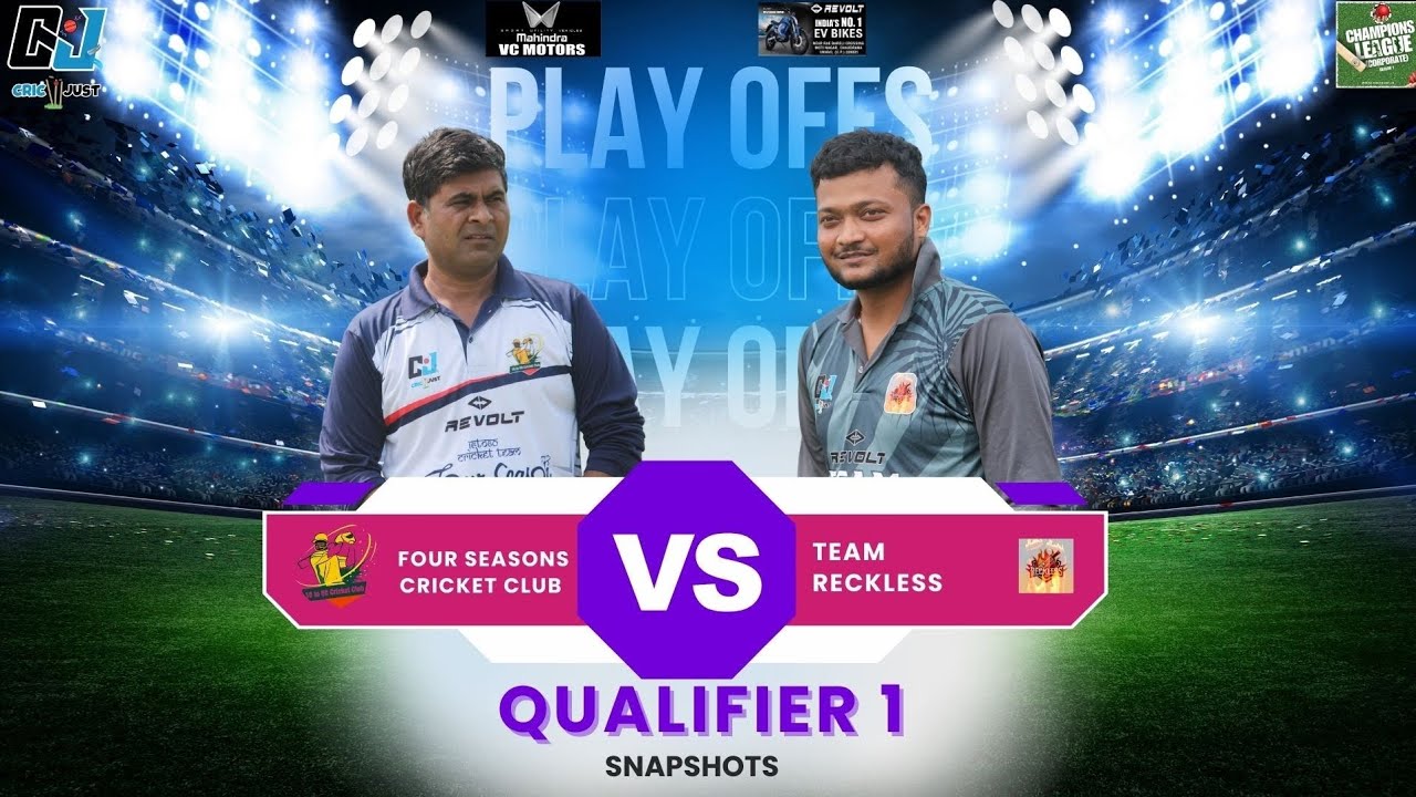 QUALIFIER 1|| FOUR SEASONS CRICKET CLUB vs TEAM RECKLESS || SNAPSHOTS ...