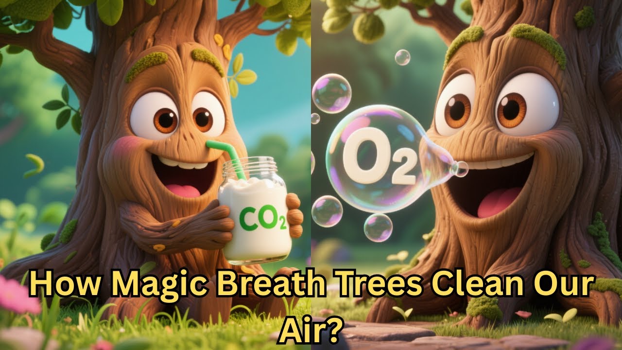How Magic Breath Trees Clean Our Air? Educational stories | Story for ...